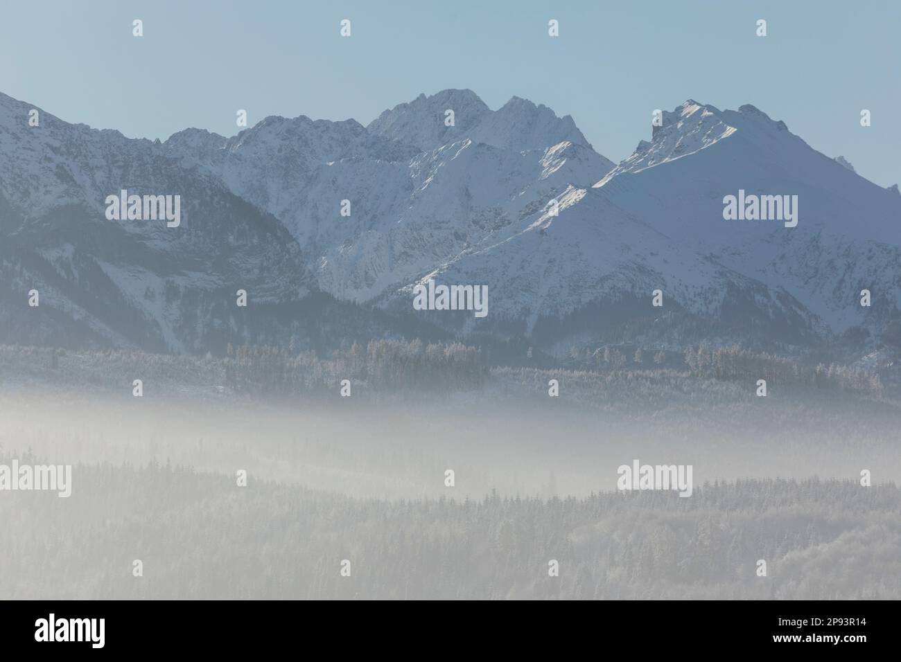 Europe, Poland, Lesser Poland, Tatra Mountains, Podhale, view from ...