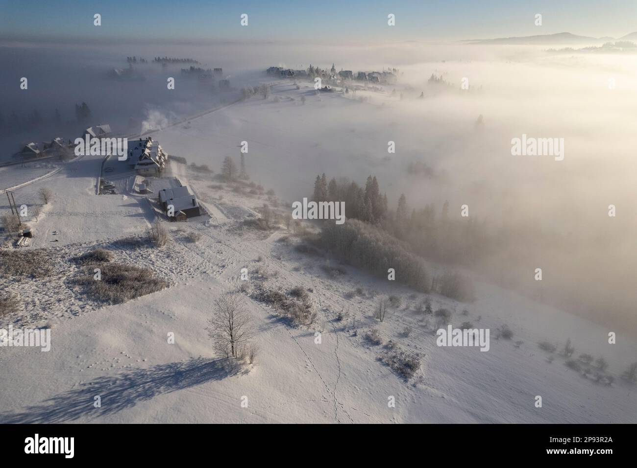 Europe, Poland, Lesser Poland, Tatra Mountains, Podhale, view from ...