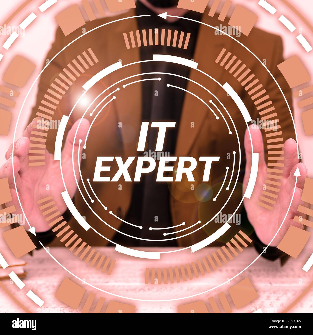 Text sign showing It Expert. Word Written on person with a high level ...