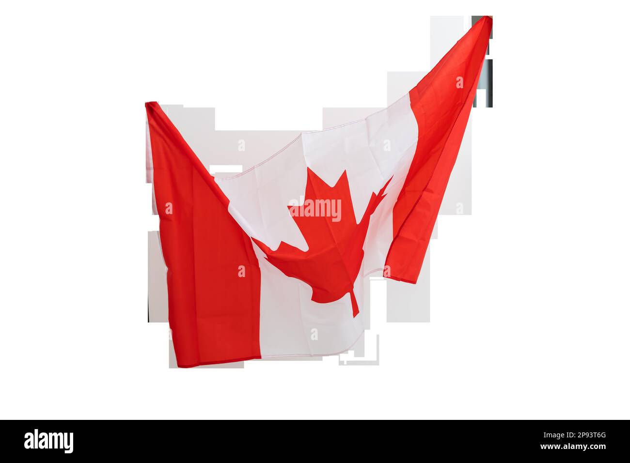 Flag of Canada on white background Stock Photo - Alamy