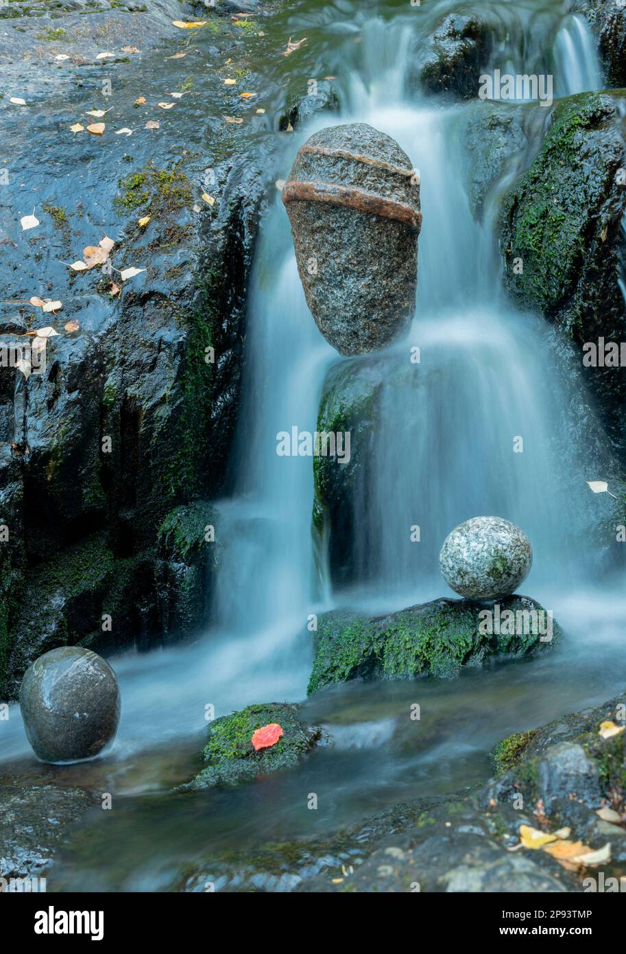 Rocks are laying in an waterfall hi-res stock photography and images ...