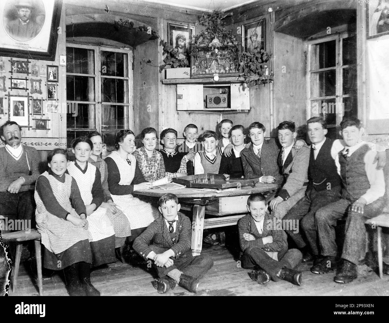 South Tyrolean people from the Ulten Valley around 1930 to 1950 Stock ...