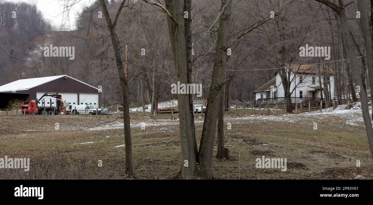 The farm where Kenzie Marie Houk was killed on Friday, is shown in ...