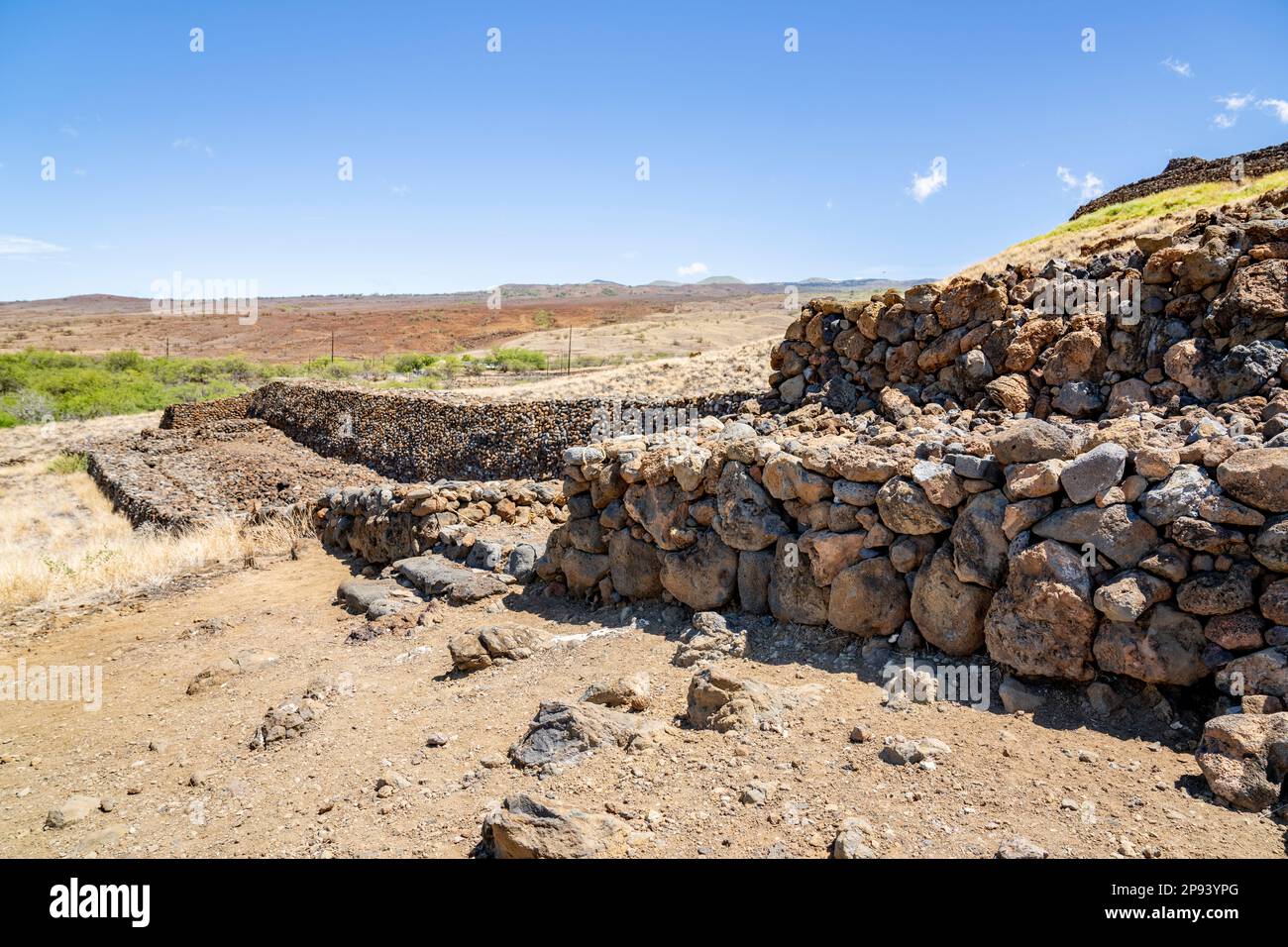 Pu'ukohola Heiau, Big Island, Hawaii, USA, Polynesia, Oceania Stock ...