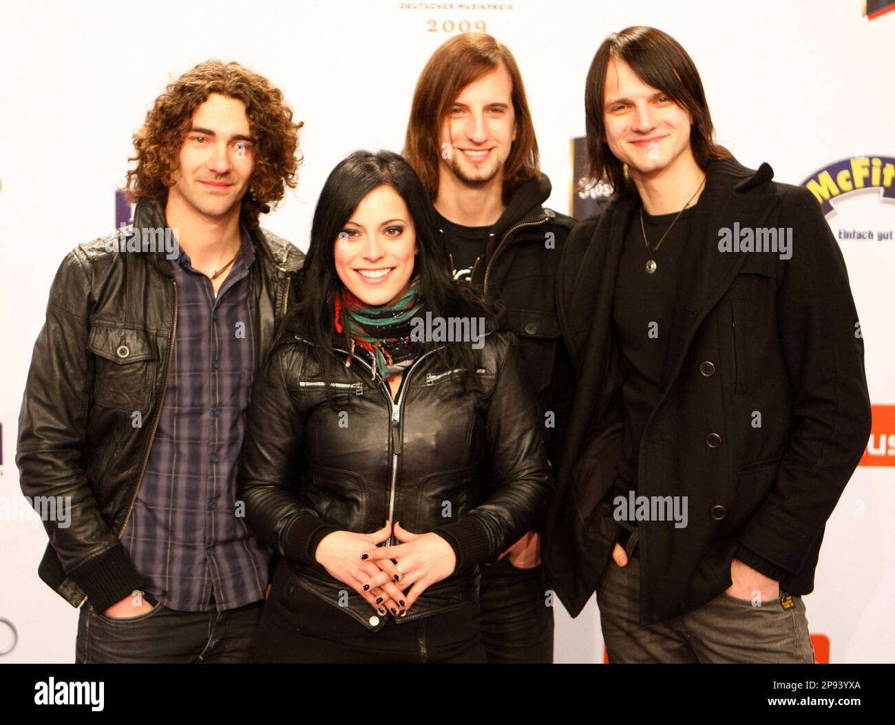 The German rock band Silbermond, from left, Andreas Nowak, Stefanie ...