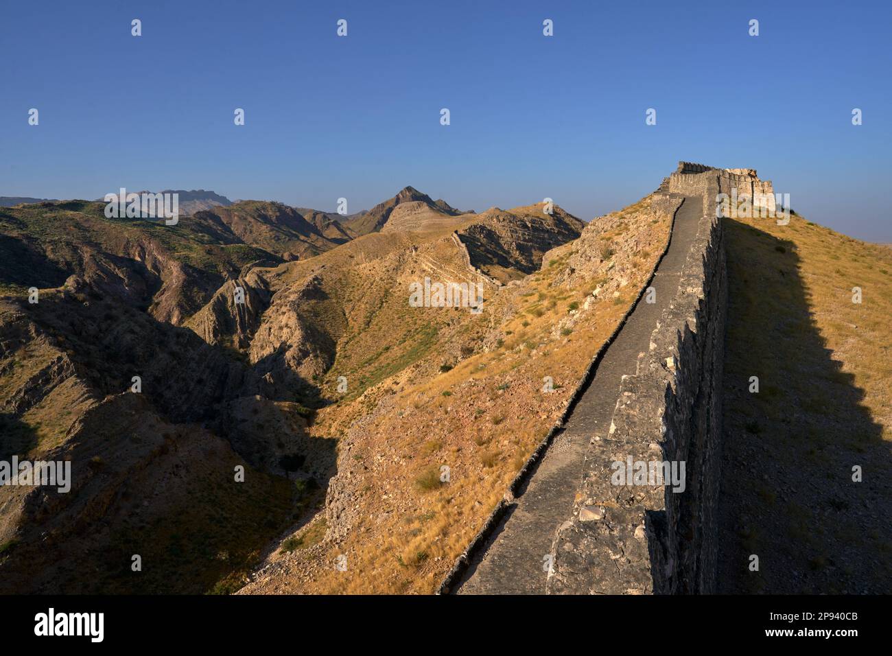 The ramparts of Rani kot, a fort in Pakistan also called the Great Wall ...
