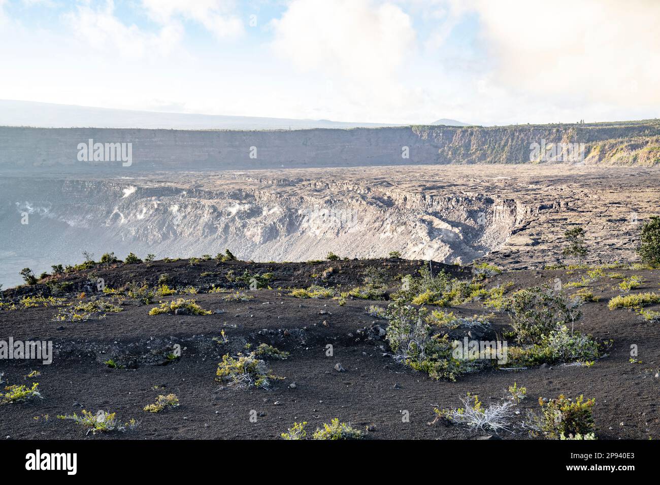 Kilauea Caldera, Hawai'i Volcanoes National Park, Big Island, Hawaii ...