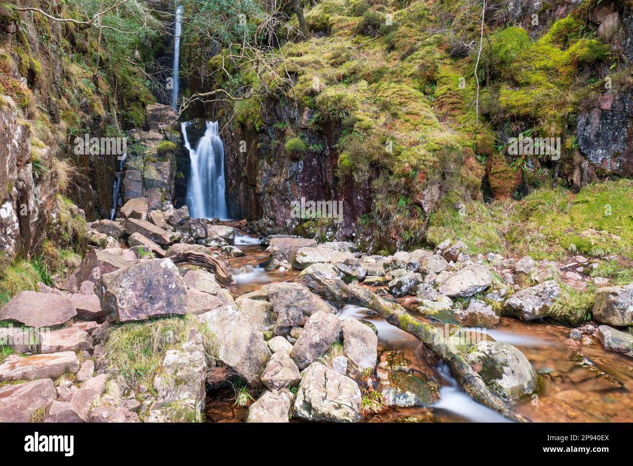 England, Cumbria, Lake District National Park. Scale Force near the ...