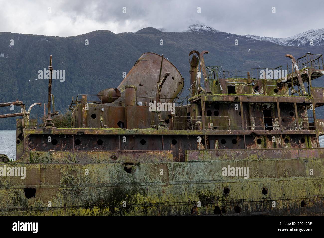 Wreck of MV Captain Leonidas, a freighter that ran aground on the Bajo ...