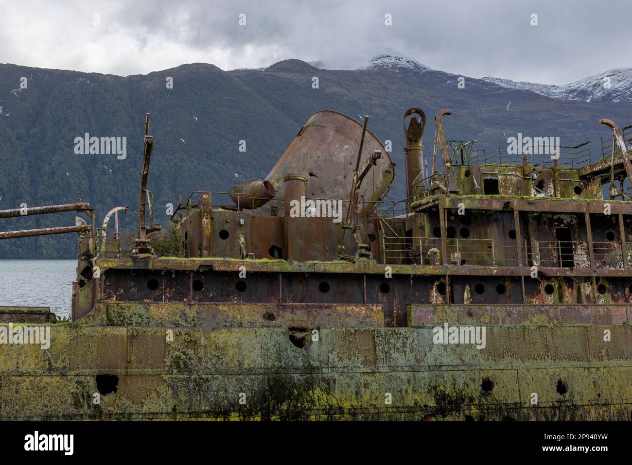 Wreck of MV Captain Leonidas, a freighter that ran aground on the Bajo ...