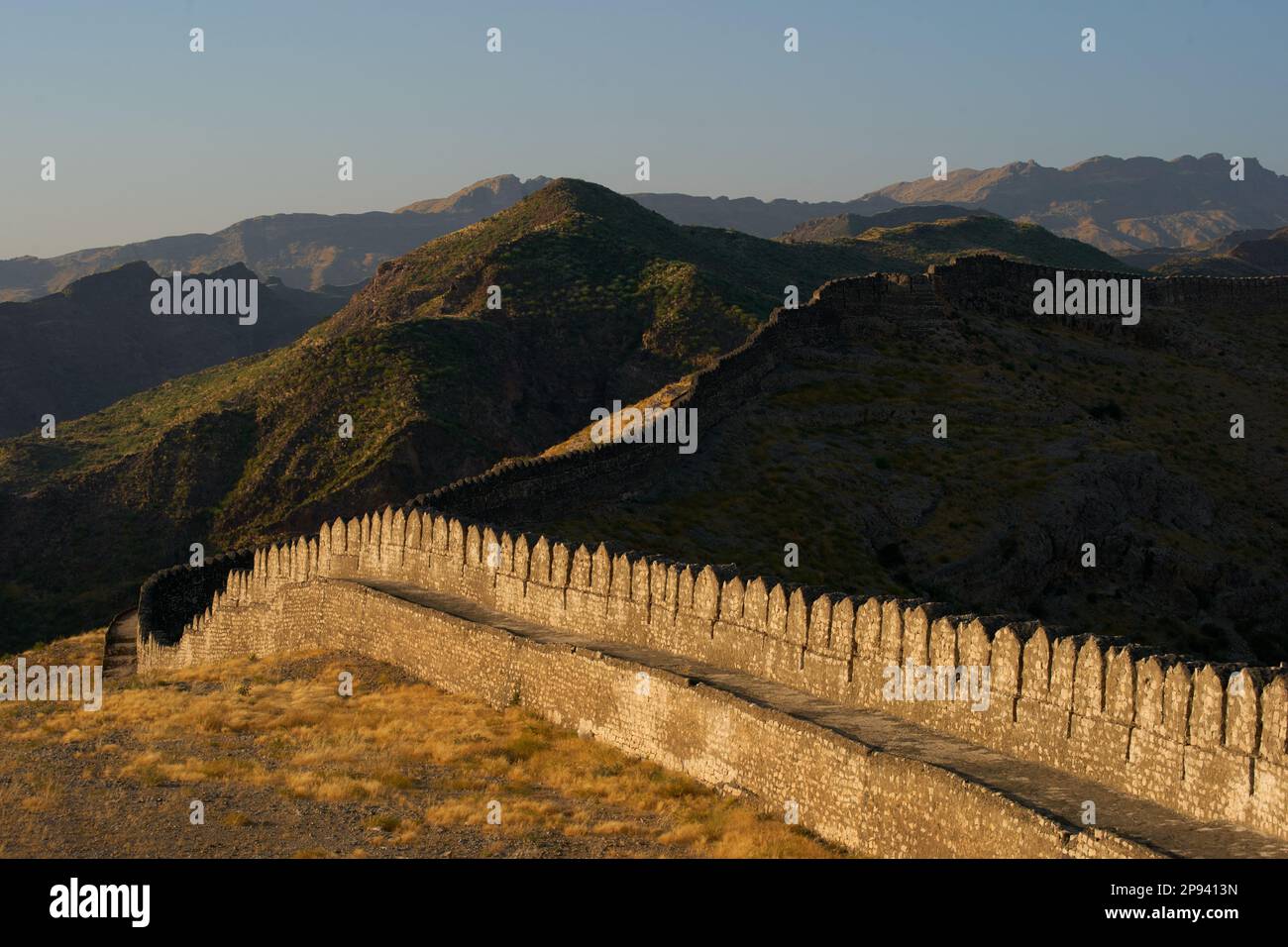 The ramparts of Rani kot, a fort in Pakistan also called the Great Wall ...