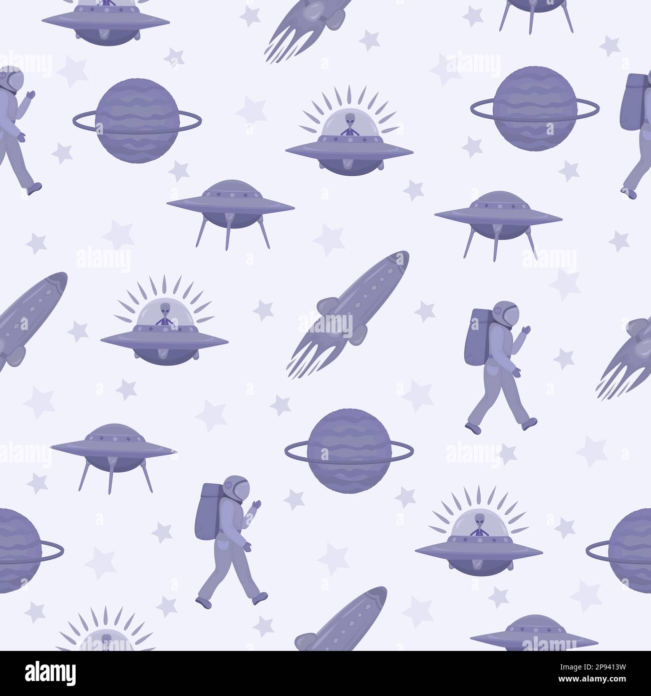 Seamless space pattern hi-res stock photography and images - Alamy