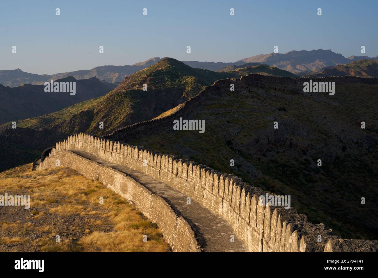 The ramparts of Rani kot, a fort in Pakistan also called the Great Wall ...