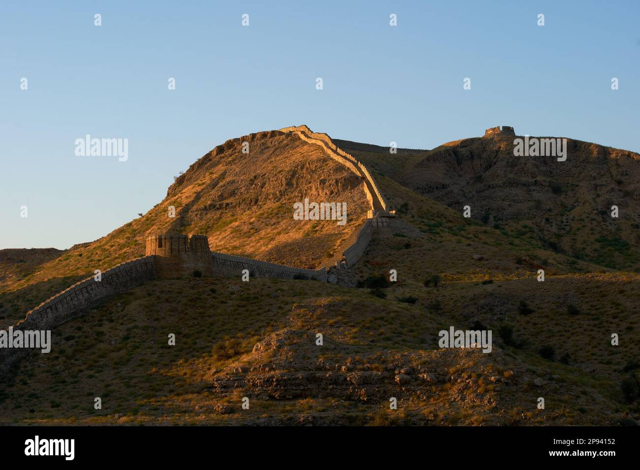 The ramparts of Rani kot, a fort in Pakistan also called the Great Wall ...