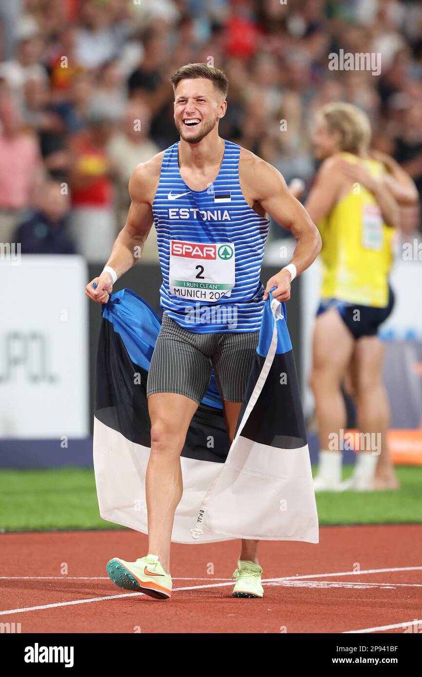 Janek ÕIGLANE winning the Bronze medal in the decathlon at the European ...