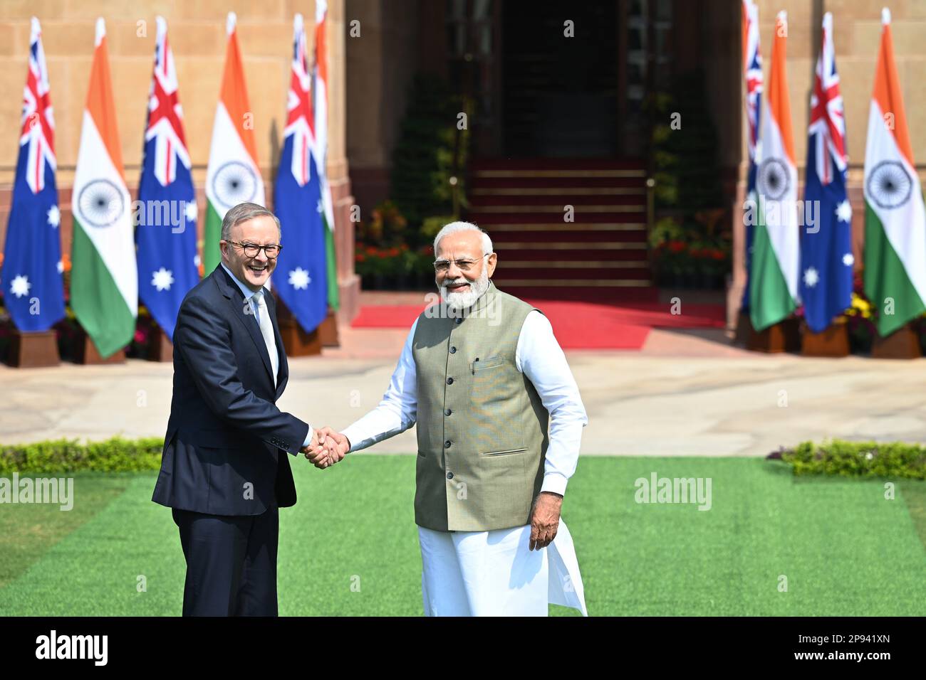 Anthony albanese and narendra modi hi-res stock photography and images ...