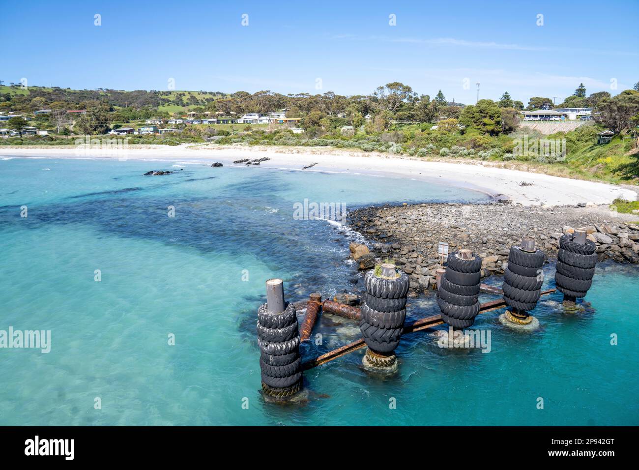 Penneshaw Beach, Kangaroo Island, South Australia, Australia Stock ...