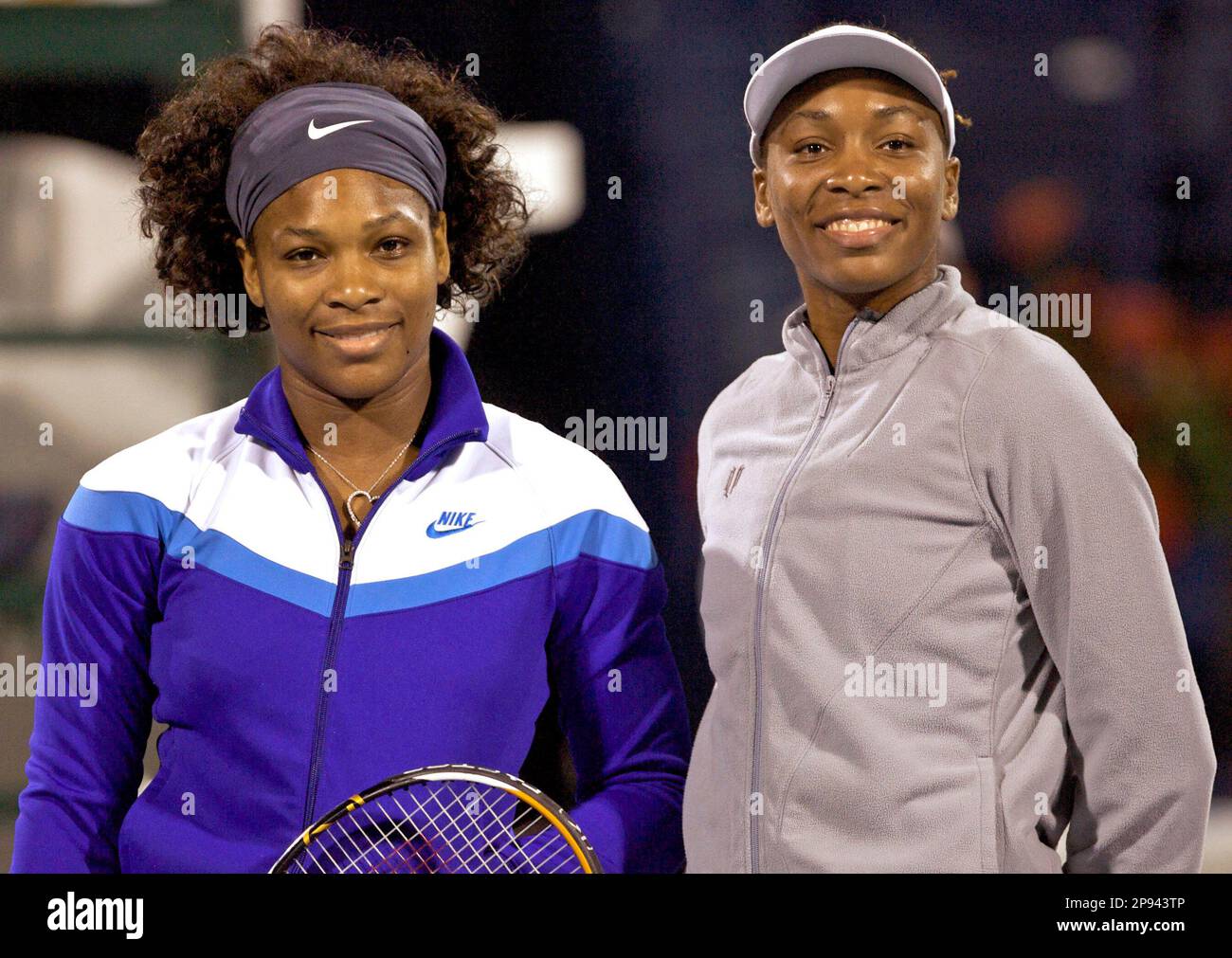 The Williams sisters Serena, left, and Venus of the United States pose ...