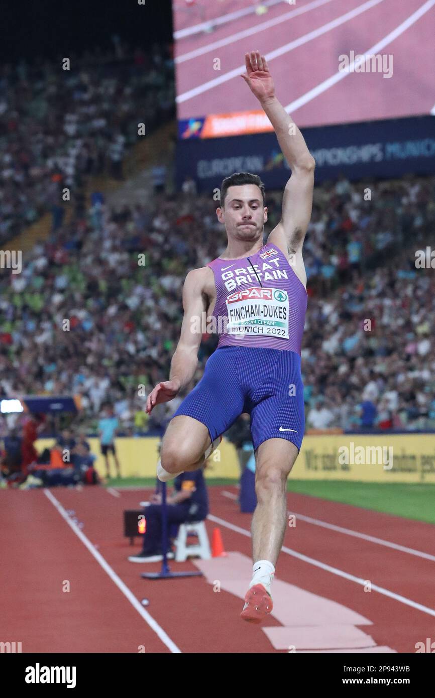 Jacob FINCHAM-DUKES in the Long Jump at the European Athletics ...