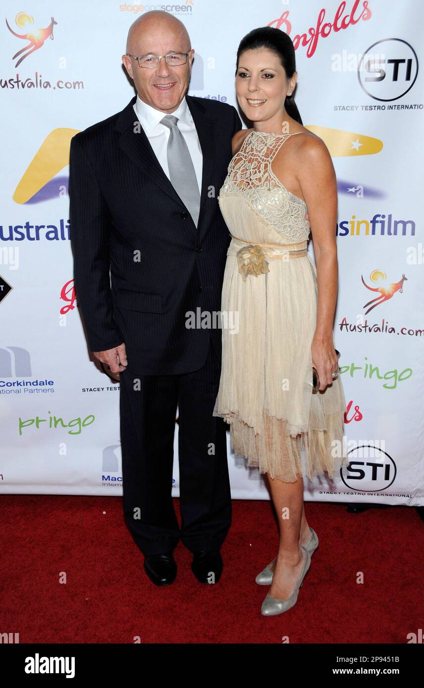 Kim Ledger, Father of the late actor Heath Ledger, left, and his wife ...