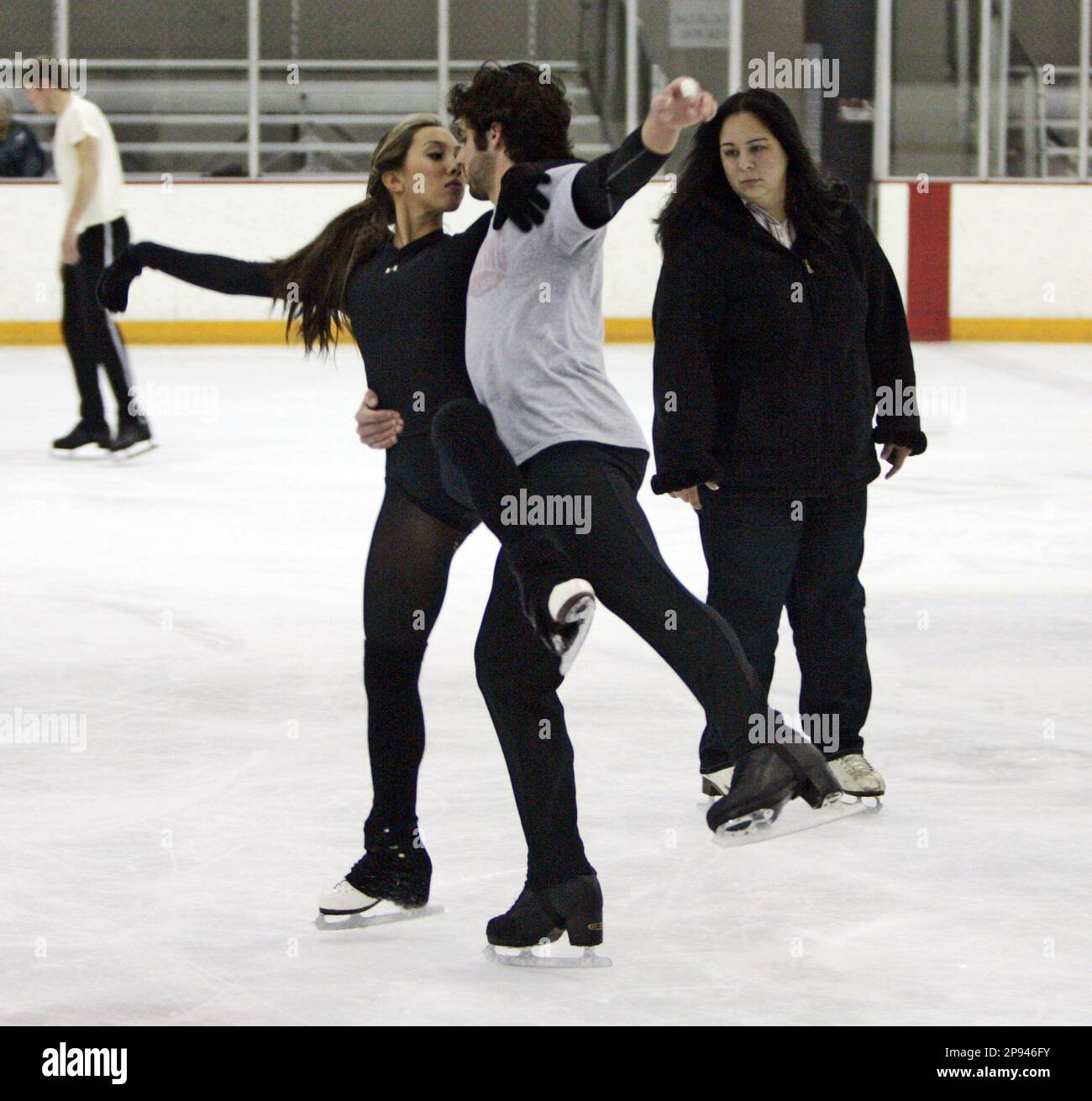 ** ADV FOR WEEKEND EDITIONS FEB. 21-22 ** Pair's coach Dalilah ...