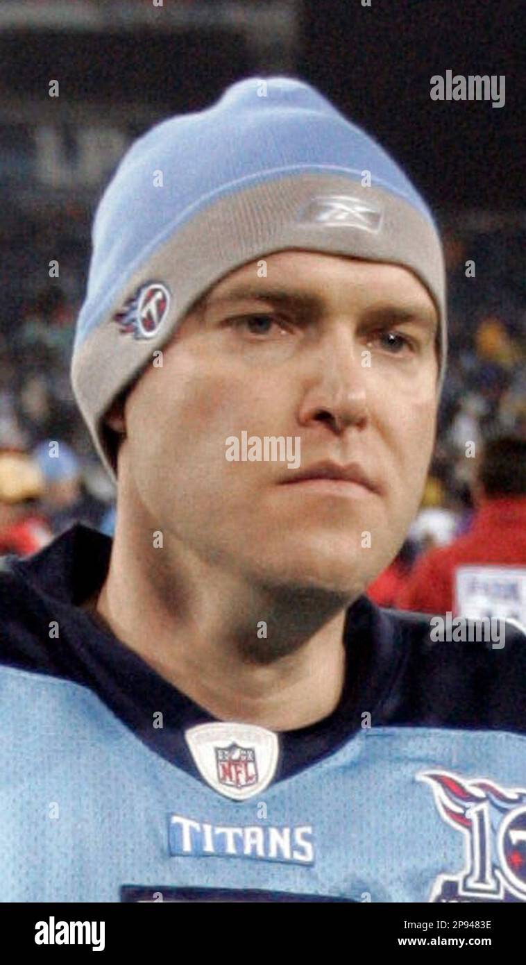 ** FILE ** This Jan. 10, 2009 file photo shows Tennessee Titans kicker ...