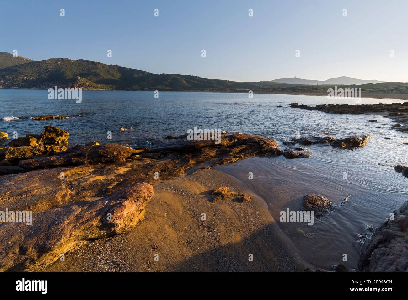 Coast near Spiaggia di Porto Ferro, Logudoro, Sardinia, Italy Stock ...