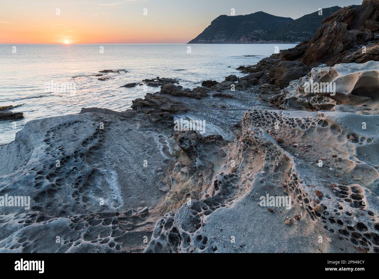 Coast near Spiaggia di Porto Ferro, Logudoro, Sardinia, Italy Stock ...