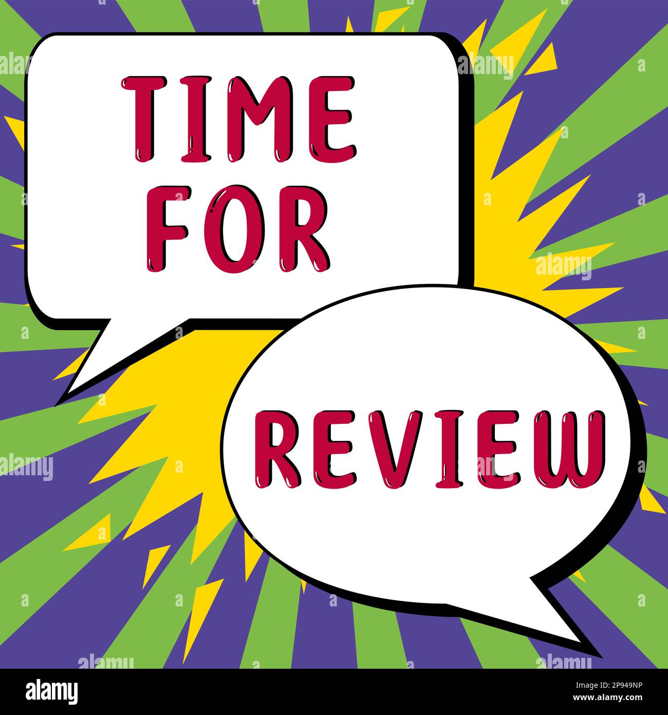 Conceptual display Time For Review. Business showcase Evaluation ...