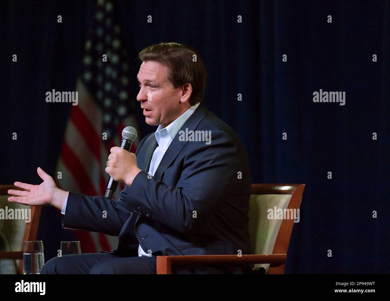 Florida Gov. Ron DeSantis speaks at a campaign event Friday, March 10 ...