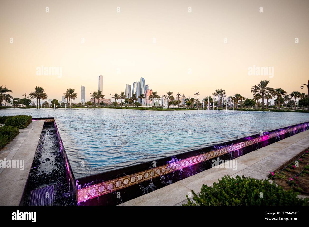 ABU DHABI, UAE. 20 October, 2022. View of the Emirates Towers complex ...