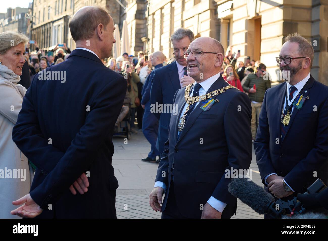 Edinburgh Scotland, UK 10 March 2023. Robert Aldridge Lord Provost of ...