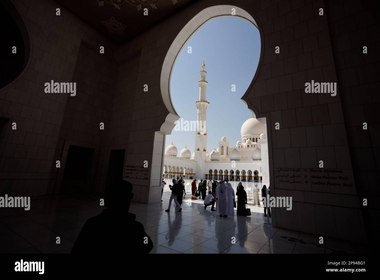 ABU DHABI, UAE. 17 October, 2022. Exterior view of Sheikh Zayed Grand ...