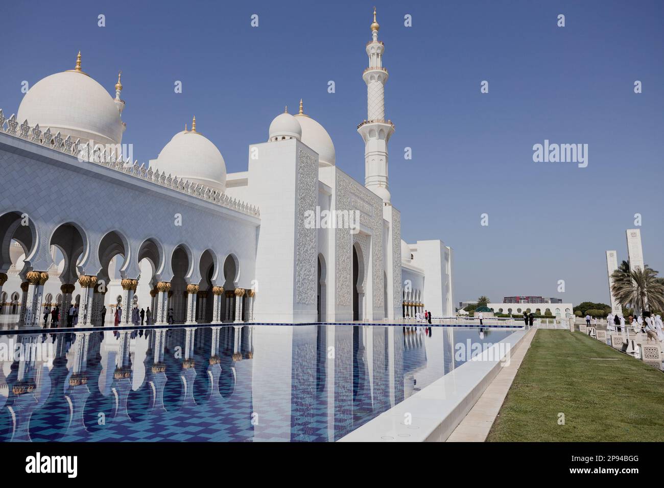 ABU DHABI, UAE. 17 October, 2022. Exterior view of Sheikh Zayed Grand ...
