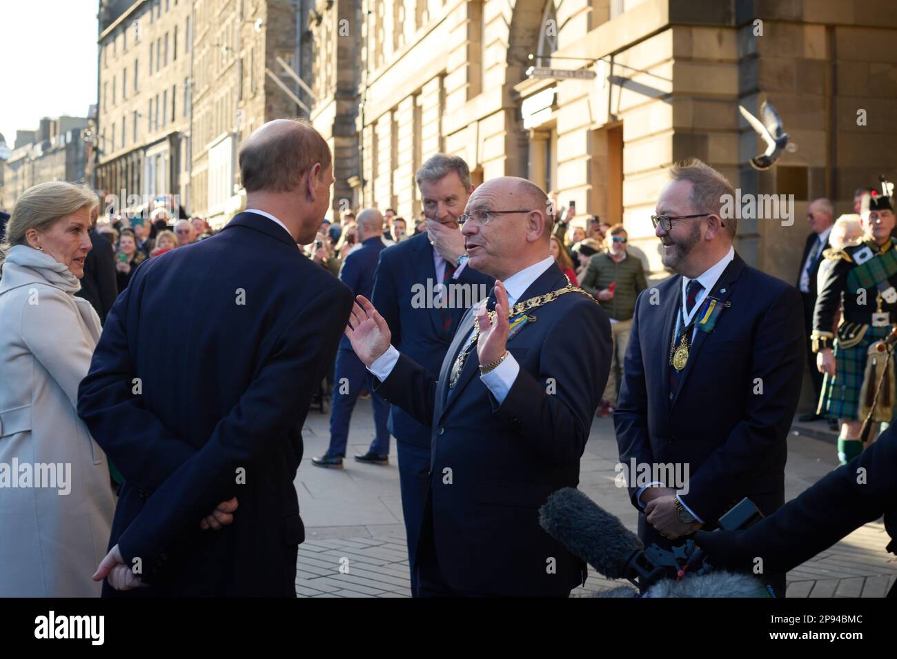 Edinburgh Scotland, UK 10 March 2023. Robert Aldridge Lord Provost of ...