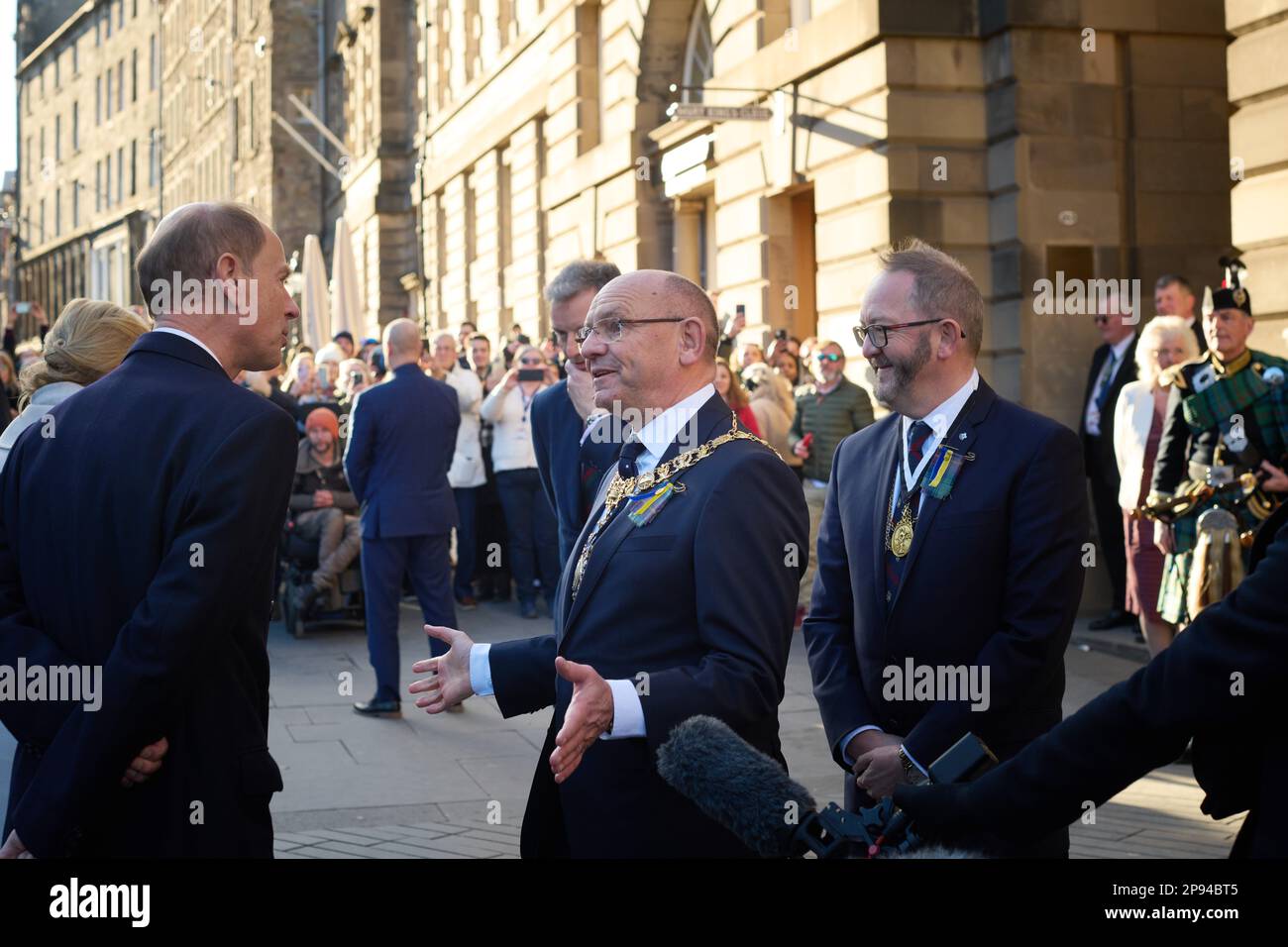 Edinburgh Scotland, UK 10 March 2023. Robert Aldridge Lord Provost of ...