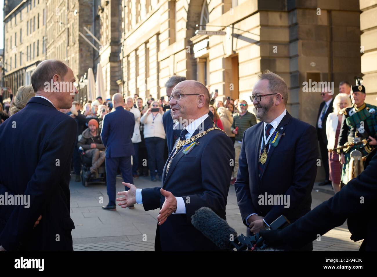 Edinburgh Scotland, UK 10 March 2023. Robert Aldridge Lord Provost of ...