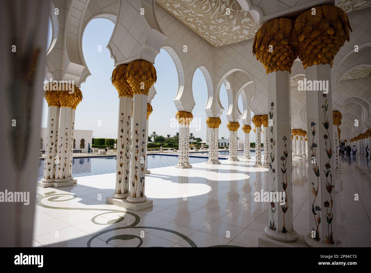 ABU DHABI, UAE. 17 October, 2022. Exterior view of Sheikh Zayed Grand ...