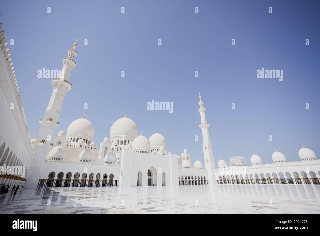 ABU DHABI, UAE. 17 October, 2022. Exterior view of Sheikh Zayed Grand ...