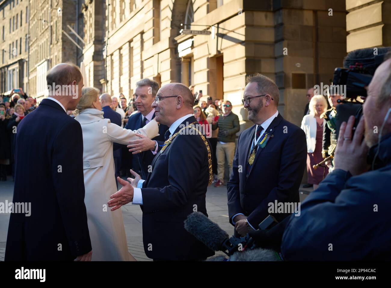 Edinburgh Scotland, UK 10 March 2023. Robert Aldridge Lord Provost of ...