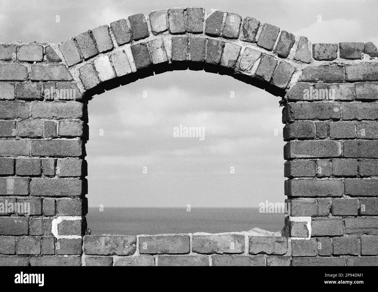 Photograph by © Jamie Callister. Porthgain old brickwork factory ...