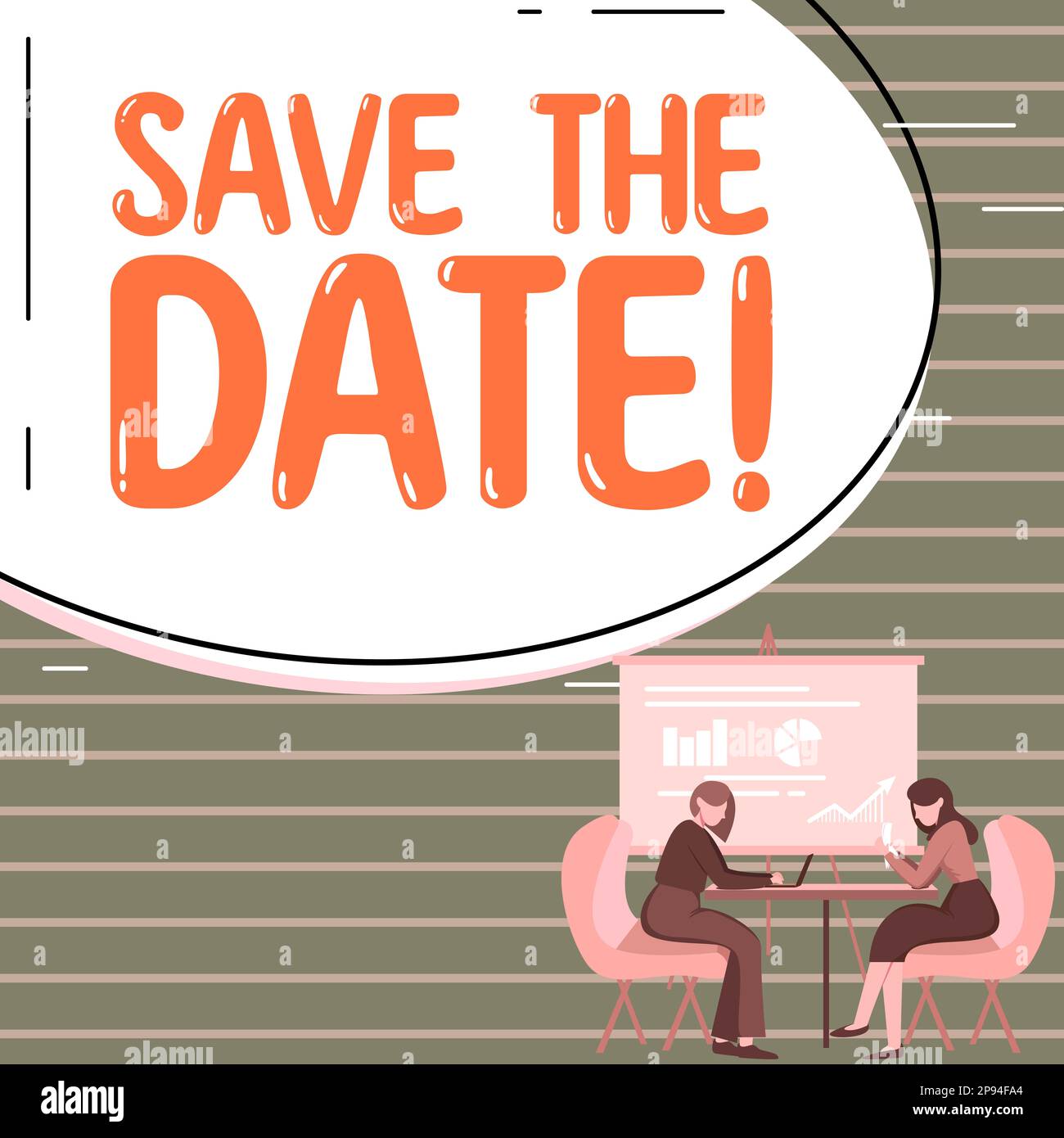 Text sign showing Save The Date. Concept meaning Remembering the schedule Mark the calendar ...