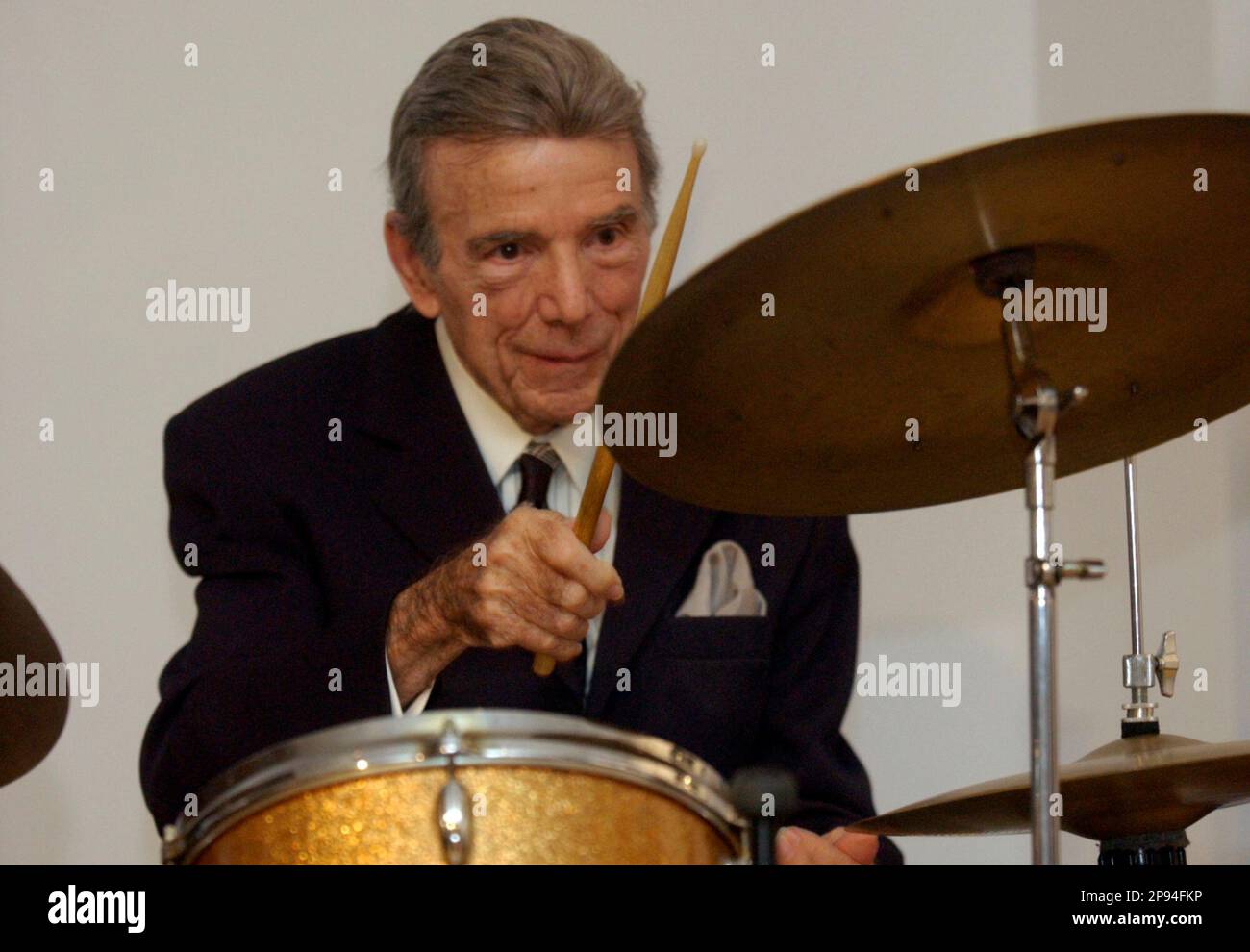 Jazz drummer Louie Bellson performs during a appearance at the River ...