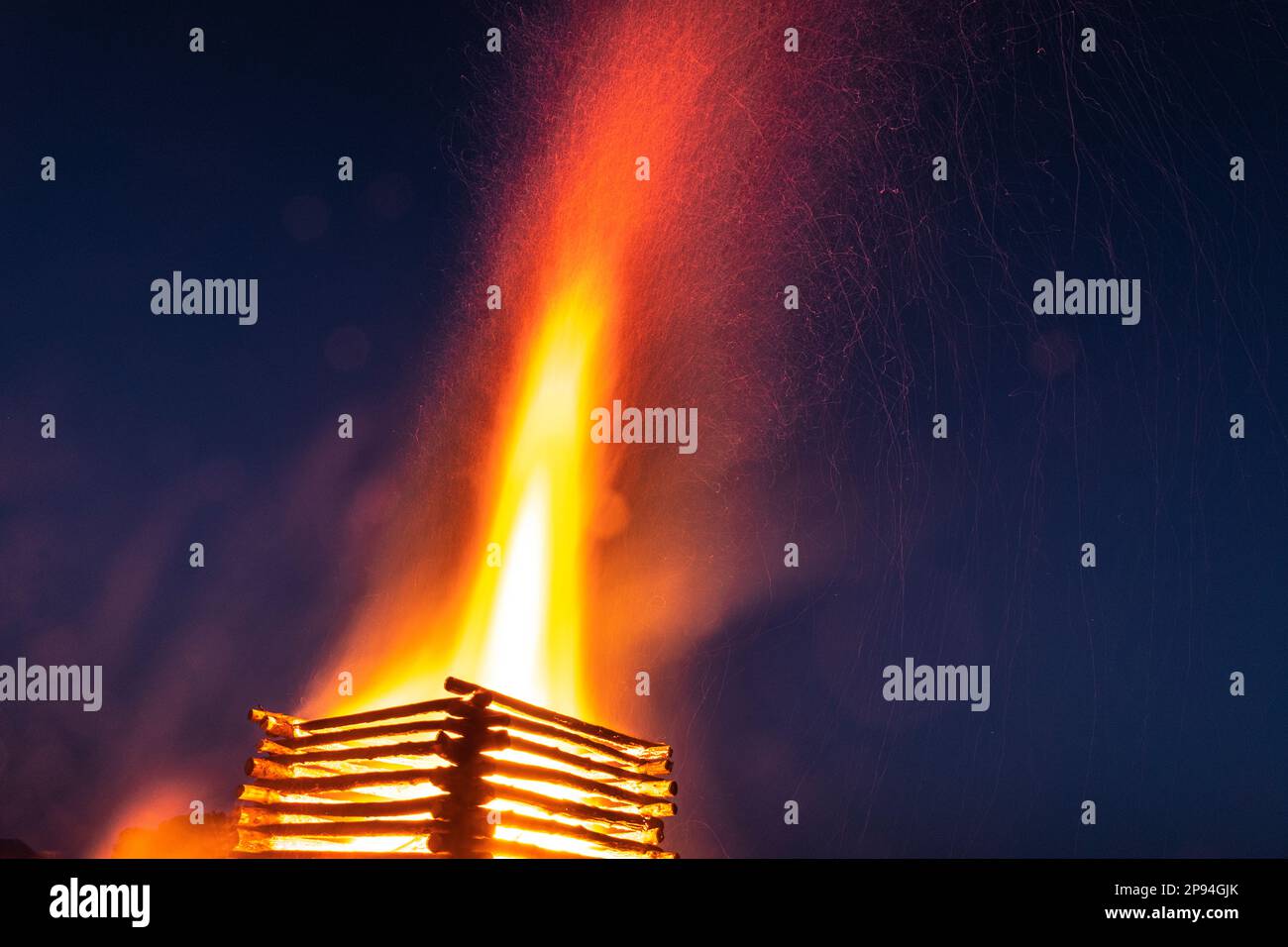 Fire flames sparks flying glowing hi-res stock photography and images ...