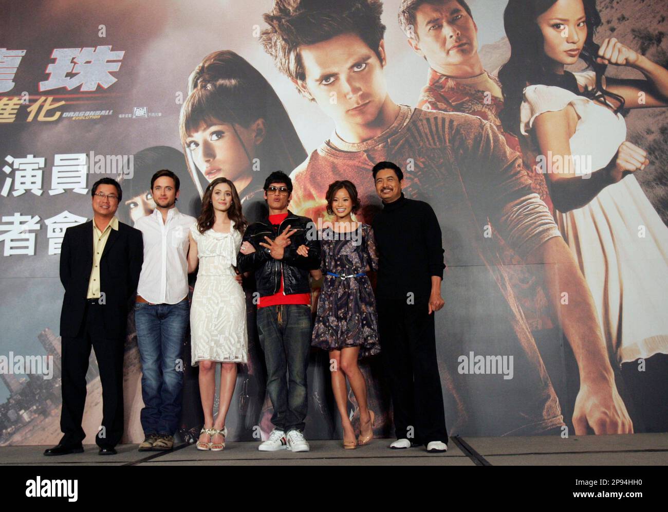 From left to right; Hong Kong Director James Wong, Canadian actor ...
