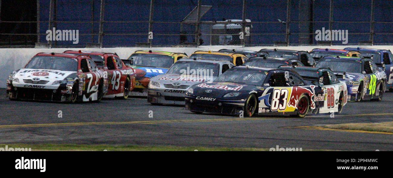 Brian Vickers (83) spins after being hit by Dale Earnhardt Jr. (88 ...