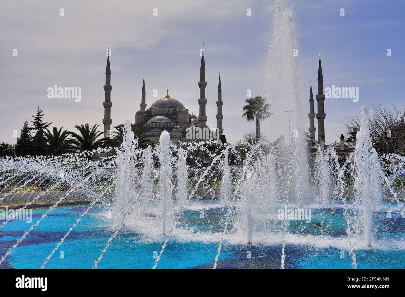 bluemosque an its pool the city of the most famous landmark of the ...