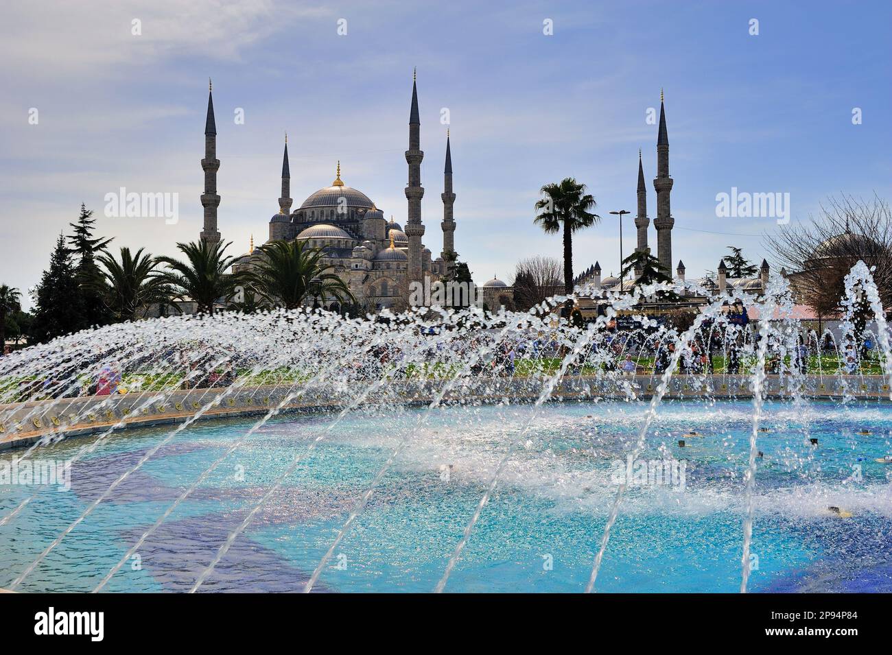 bluemosque an its pool the city of the most famous landmark of the ...