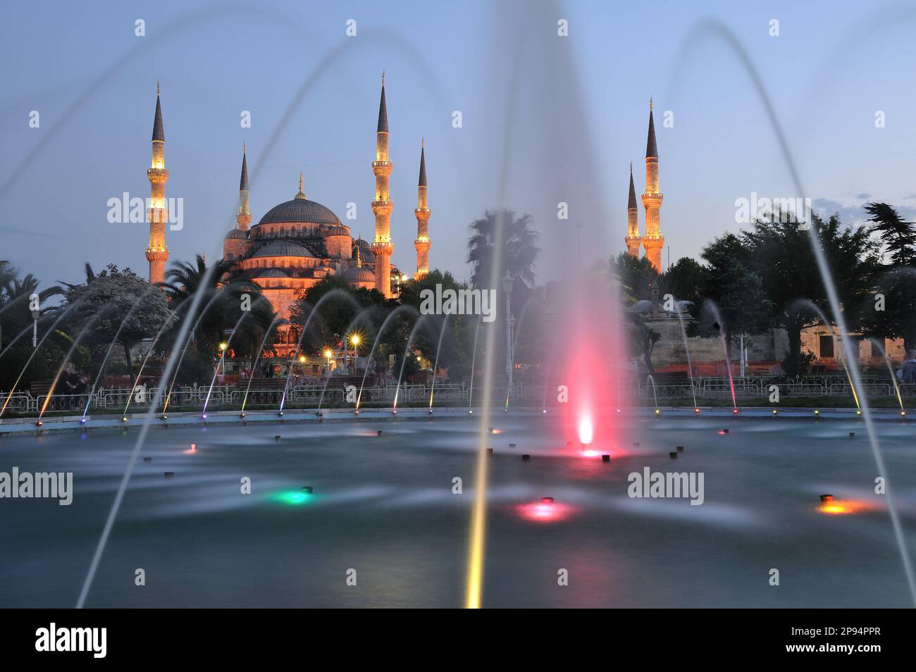 bluemosque an its pool the city of the most famous landmark of the ...