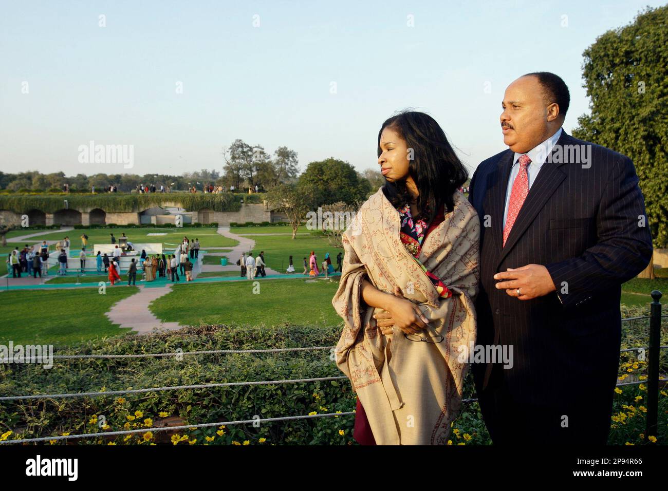 Martin Luther King III, son of Rev. Martin Luther King Jr., right ...